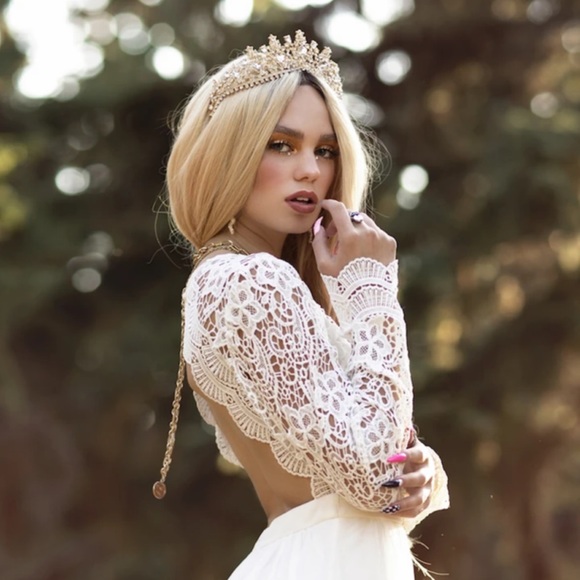 Accessories | Bohemian Goddess Crystal Bridal Tiara Crown | Poshmark